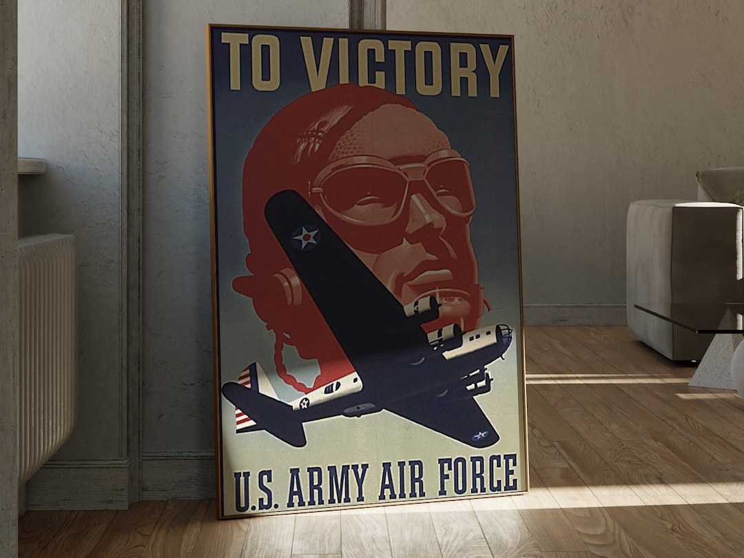 To Victory US Army Air Force Poster Propaganda Poster WW2 Poster - Etsy