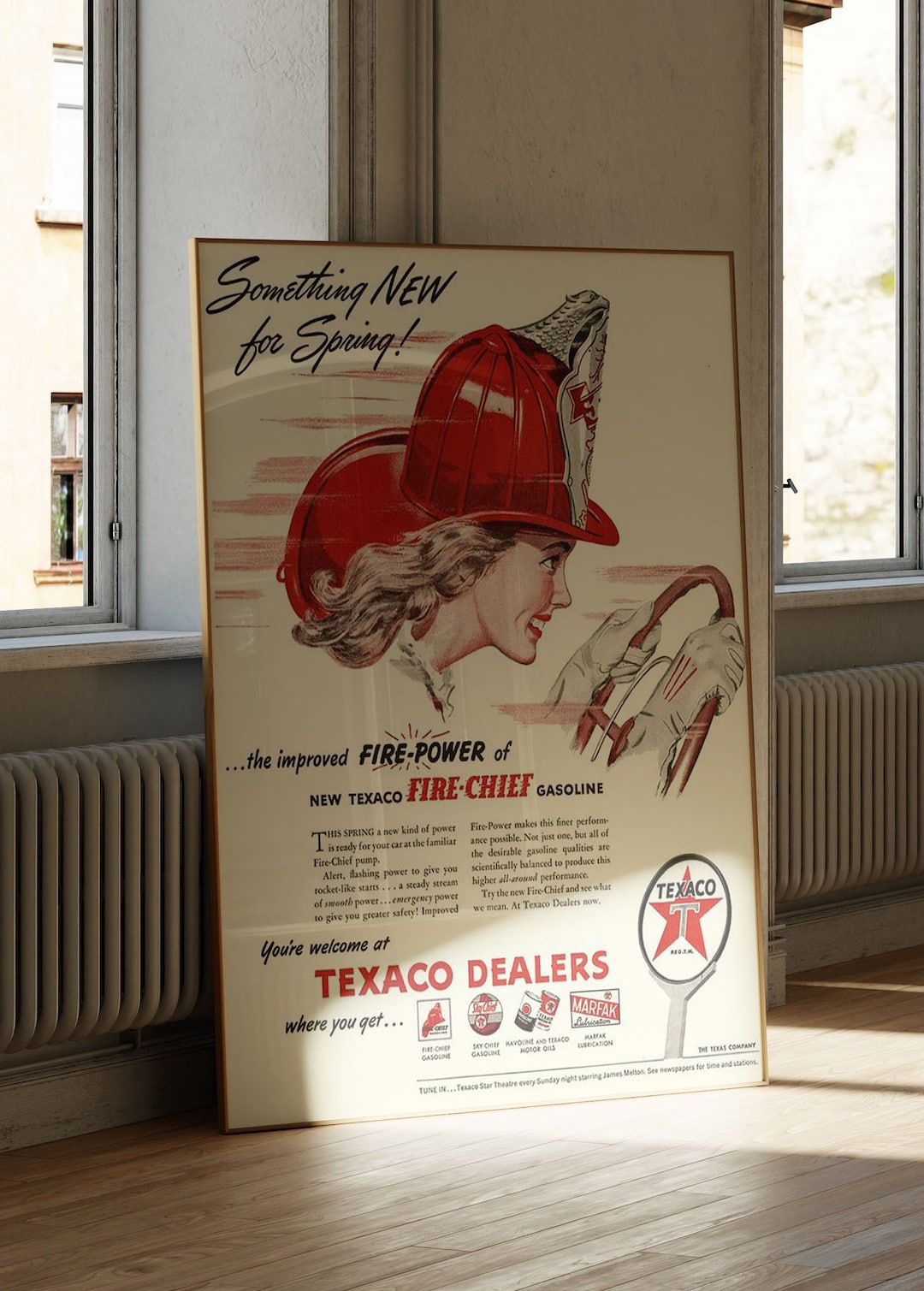 Firefighter Poster - Fireman Poster - Fire Station Poster - Vintage ...