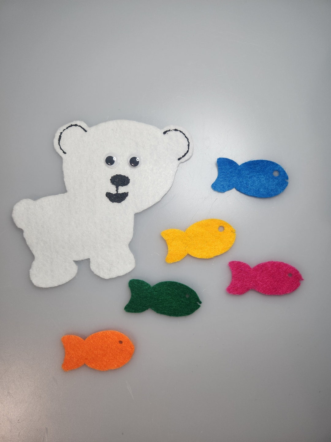Marco the Polar Bear Felt Set - Etsy