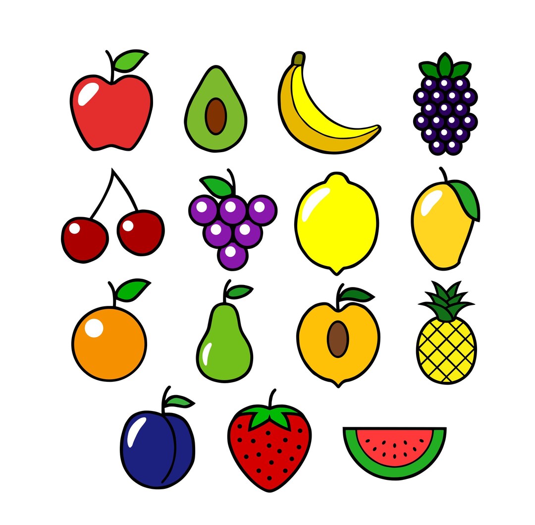 Fruit SVG & PNG, Cut Files for Cricut, Digital Download - Etsy