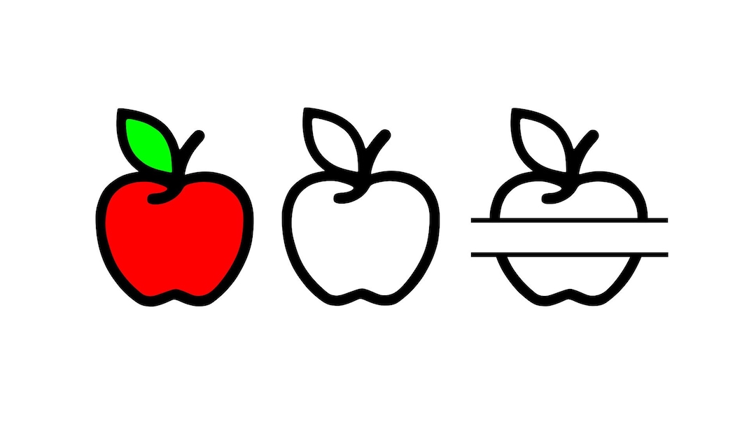 Apple SVG, Cut Files for Cricut, Digital Download - Etsy