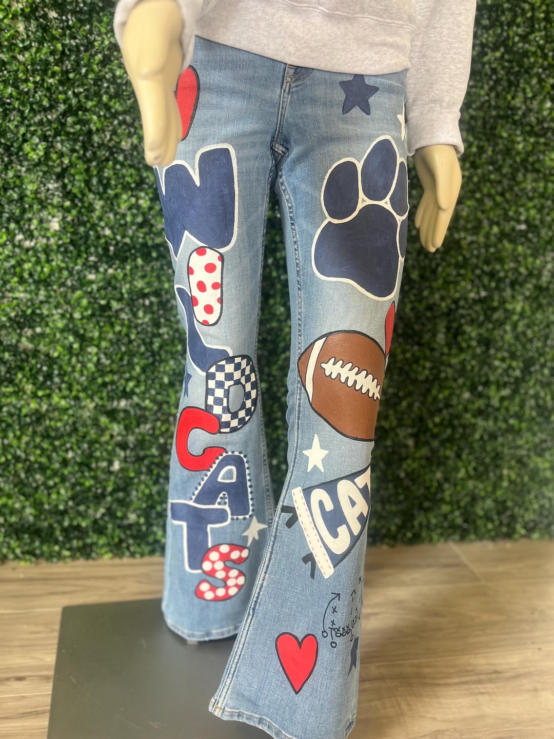 Custom Hand Painted Jeans - Etsy