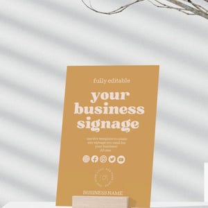 Boho Generic Business Sign Create Your Own Sign Small Business Template ...