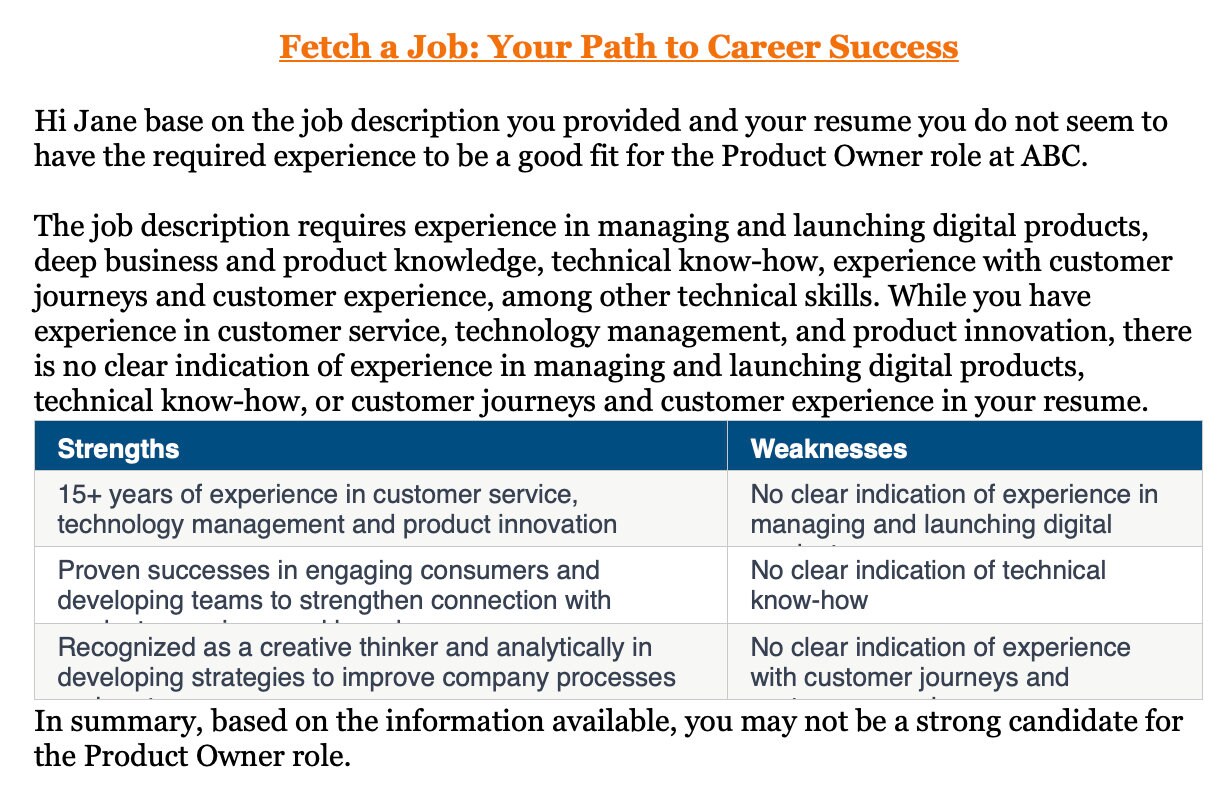Comprehensive Resume and Job Analysis With Training Recommendations - Etsy
