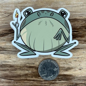 Arson the Frog 3 Die Cut Sticker, Toad With a Matchstick - Etsy