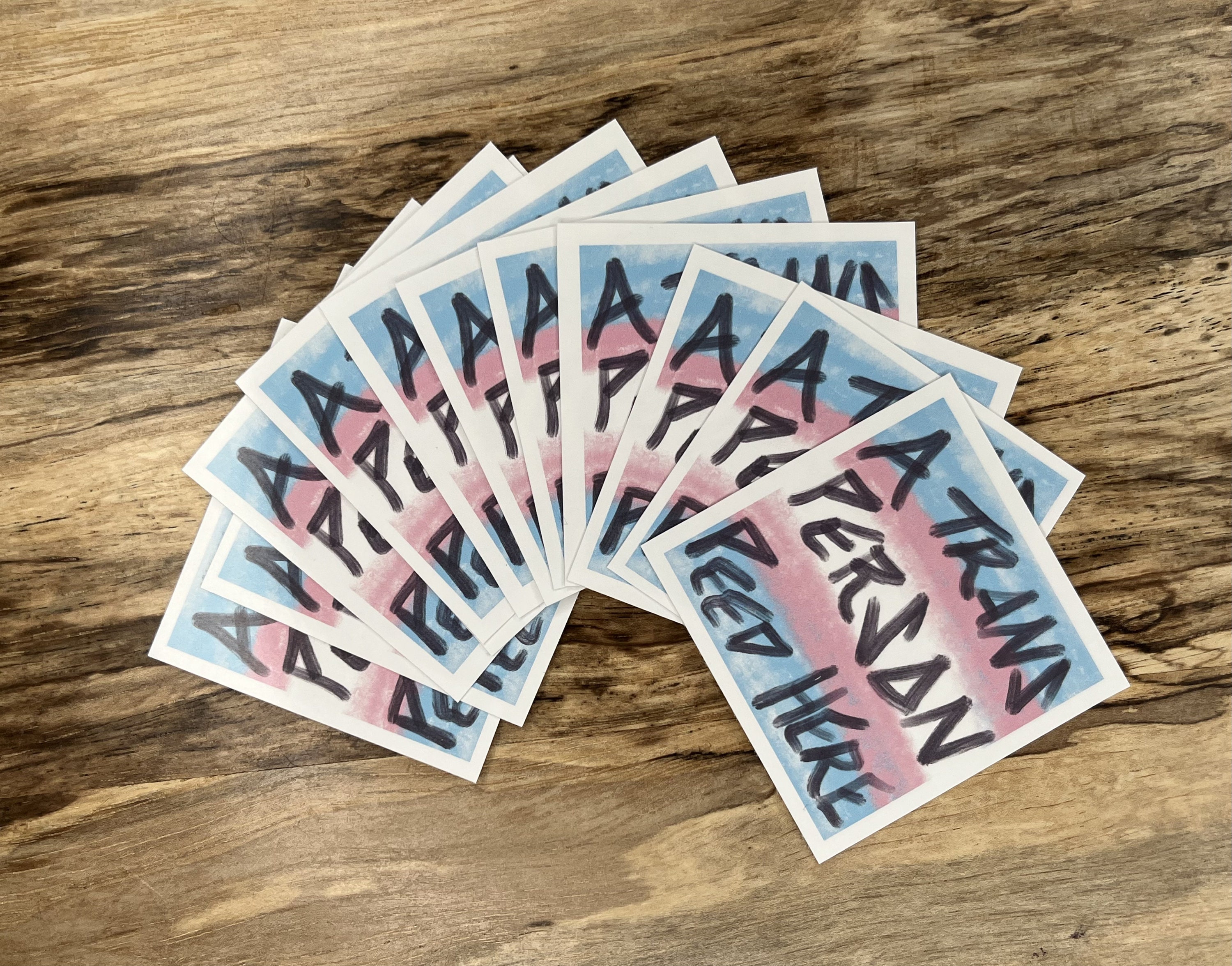A Trans Person Peed Here - 2" Die Cut Stickers, Sticker Pack - Etsy