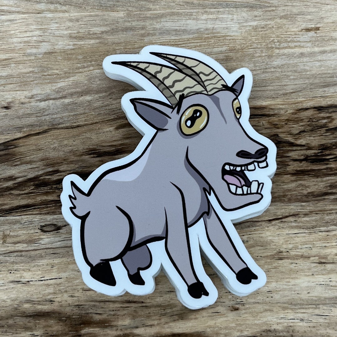 Screaming Goat - 3" Die Cut Sticker, Billy Goat, Mountain Goat, Ram - Etsy