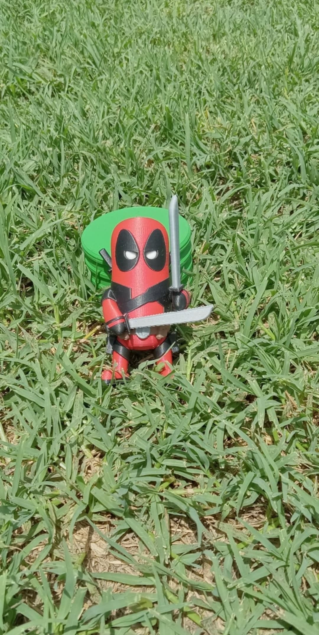 Deadpool Miniature Marvel Comics Mini Figurine Fan Art - Etsy