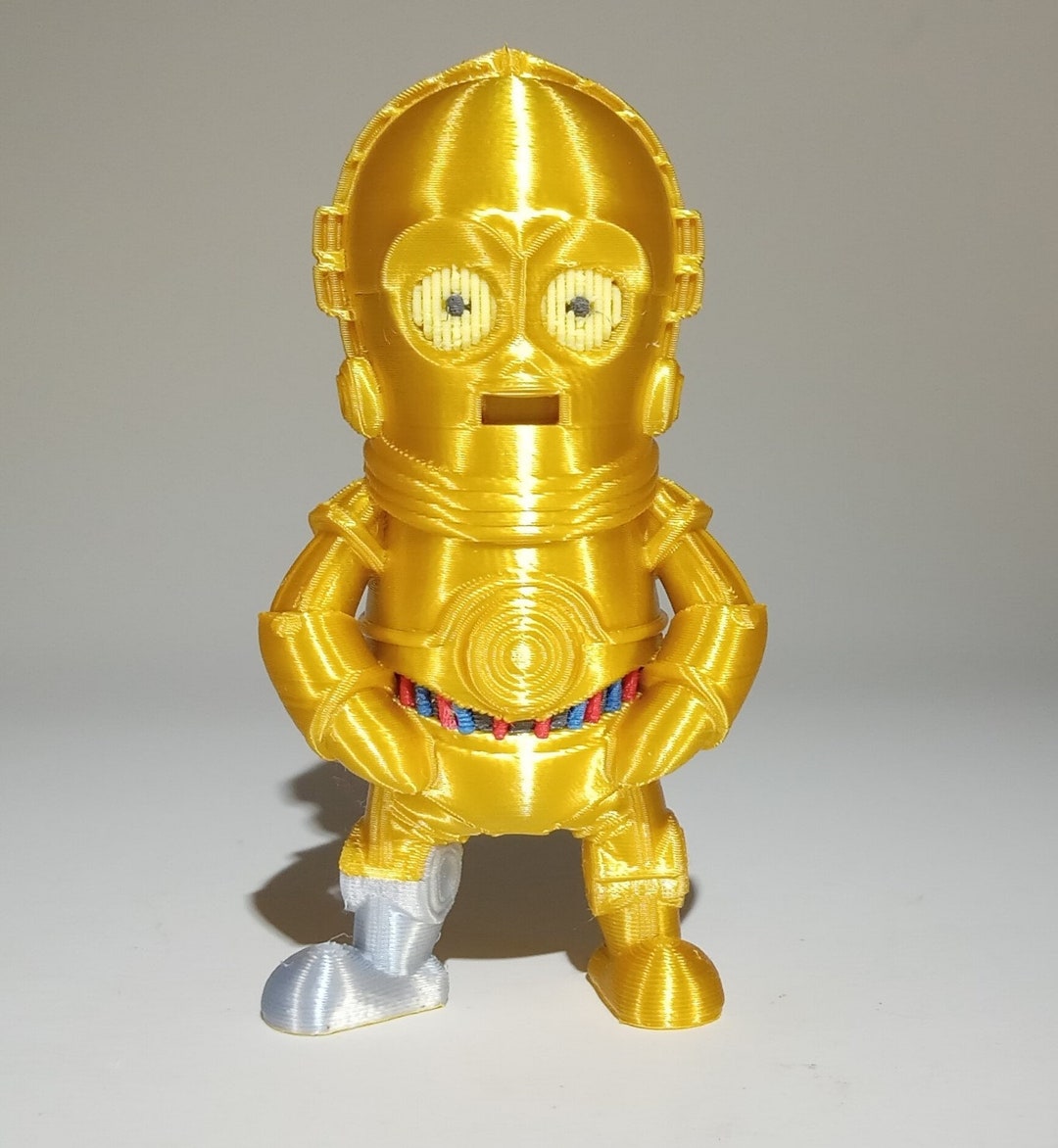 C-3PO Miniature Star Wars Mini Figurine. Lower Shipping Price. Colored ...