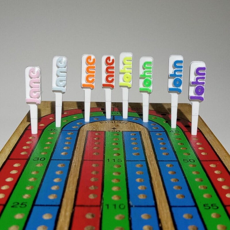 Personalized Name Cribbage Pegs Etsy