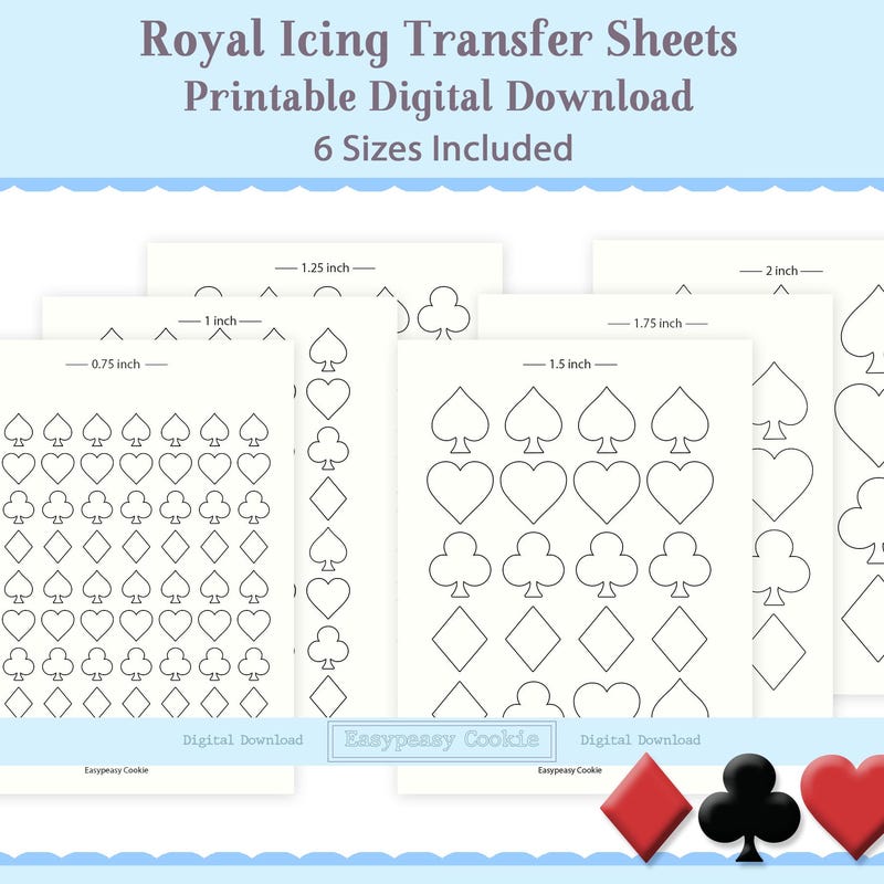 Spade Card Template - Etsy