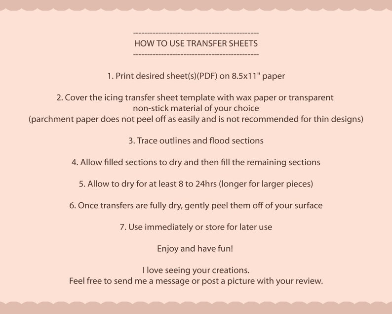 Hexagon Royal Icing Transfer Sheet Template, 0.75 " 1" 1.25" 1.5" 1.75 ...