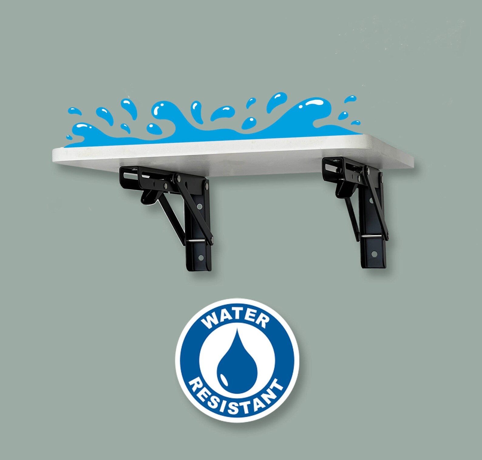 Folding Shelf, Folding Wall Shelf, Doorstep Table , Wall Mounted ...