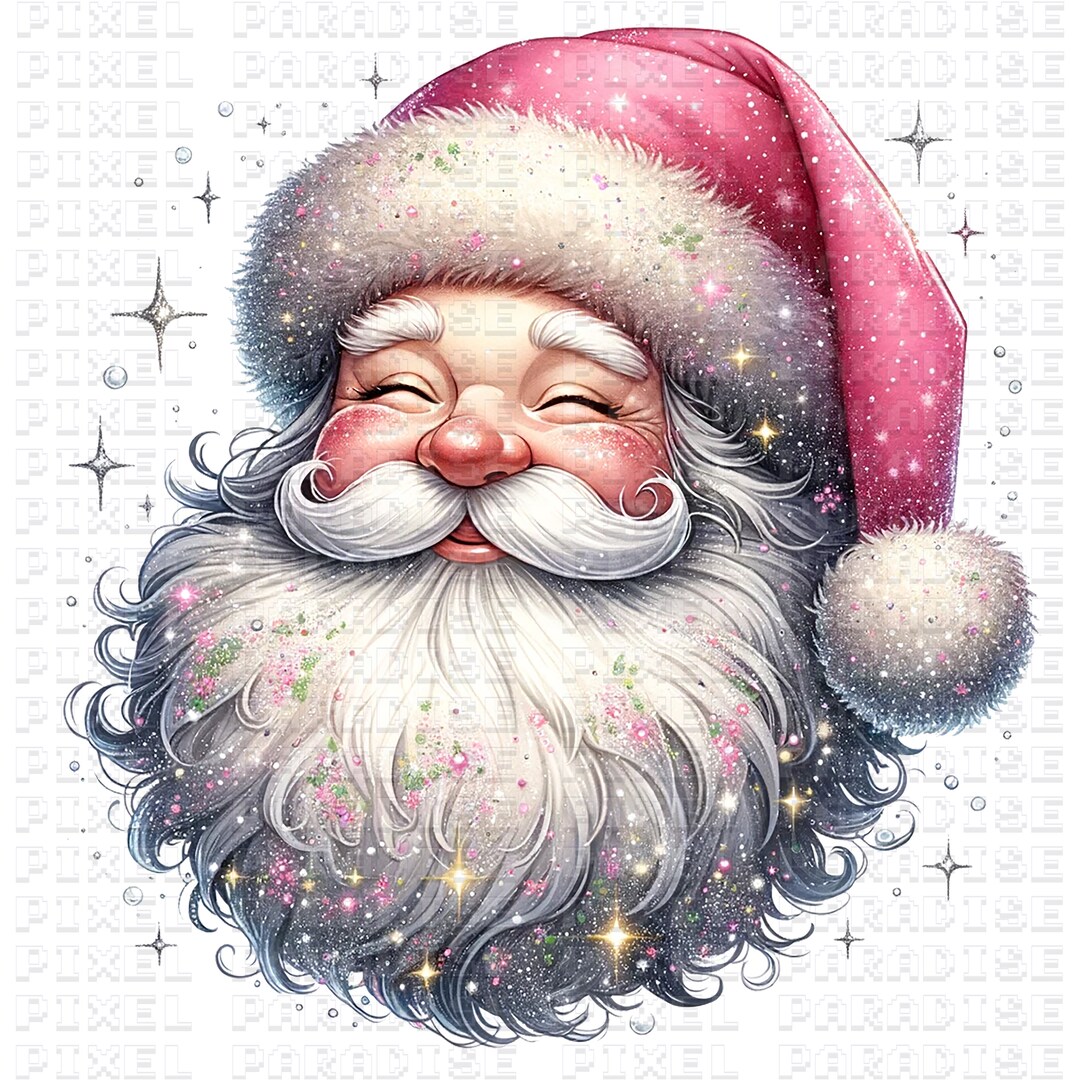 Vintage Santa Png, Retro Santa PNG, Christmas Png, Merry Christmas Png ...