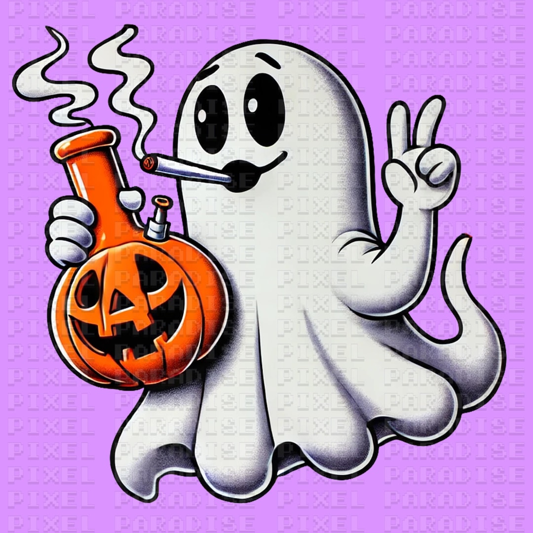 Spooki Halloween Png, Ghost Smoking Weed Png, Stoner Png, Halloweed Png Svg, Boo Png, Weed ...