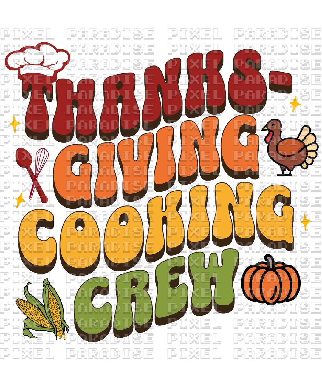 Thanksgiving PNG, Fall PNG, Thanksgiving Digital Download, Chef Digital ...