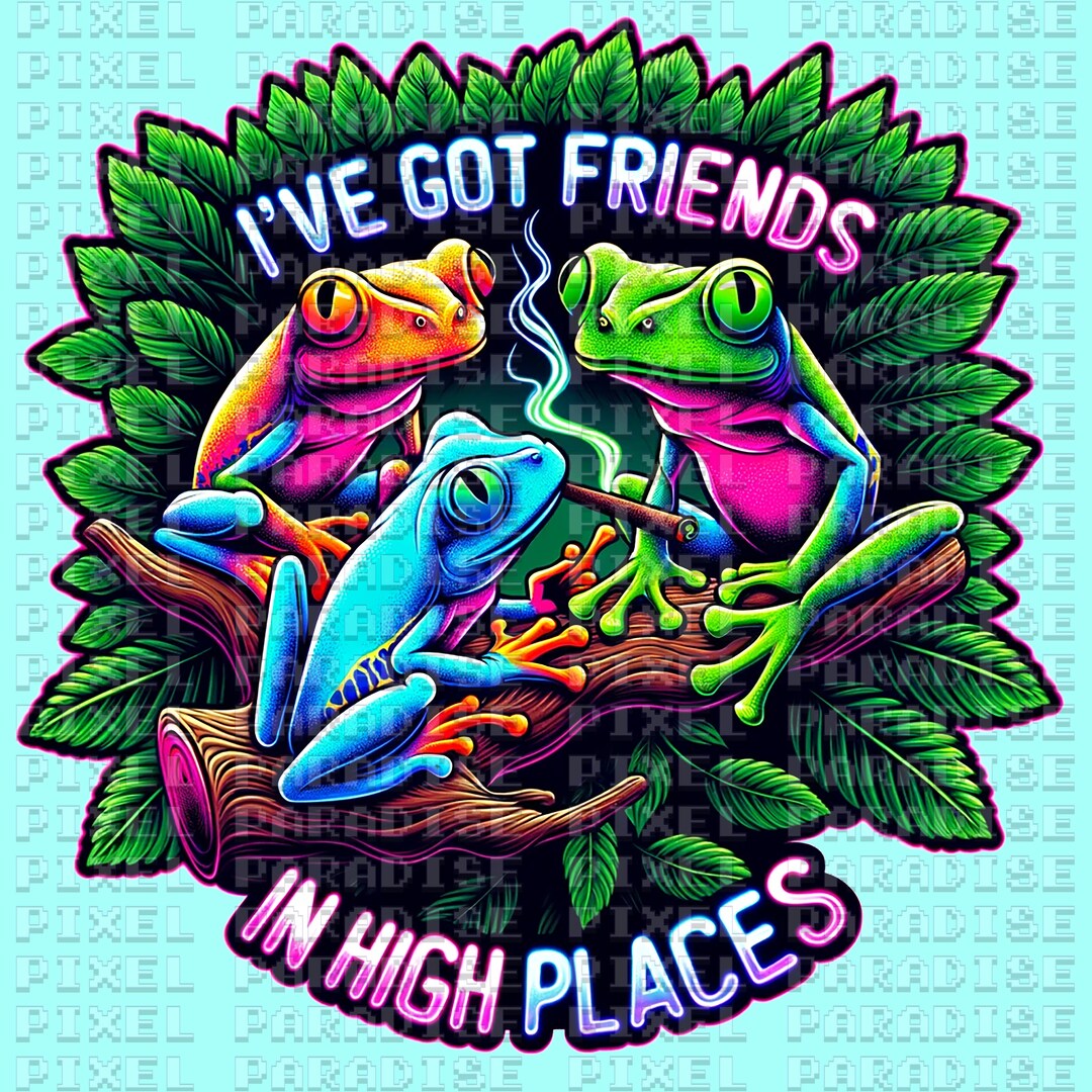 Friends in High Places, Marijuana Png, Tree Frogs Smoking Png, Stoner ...