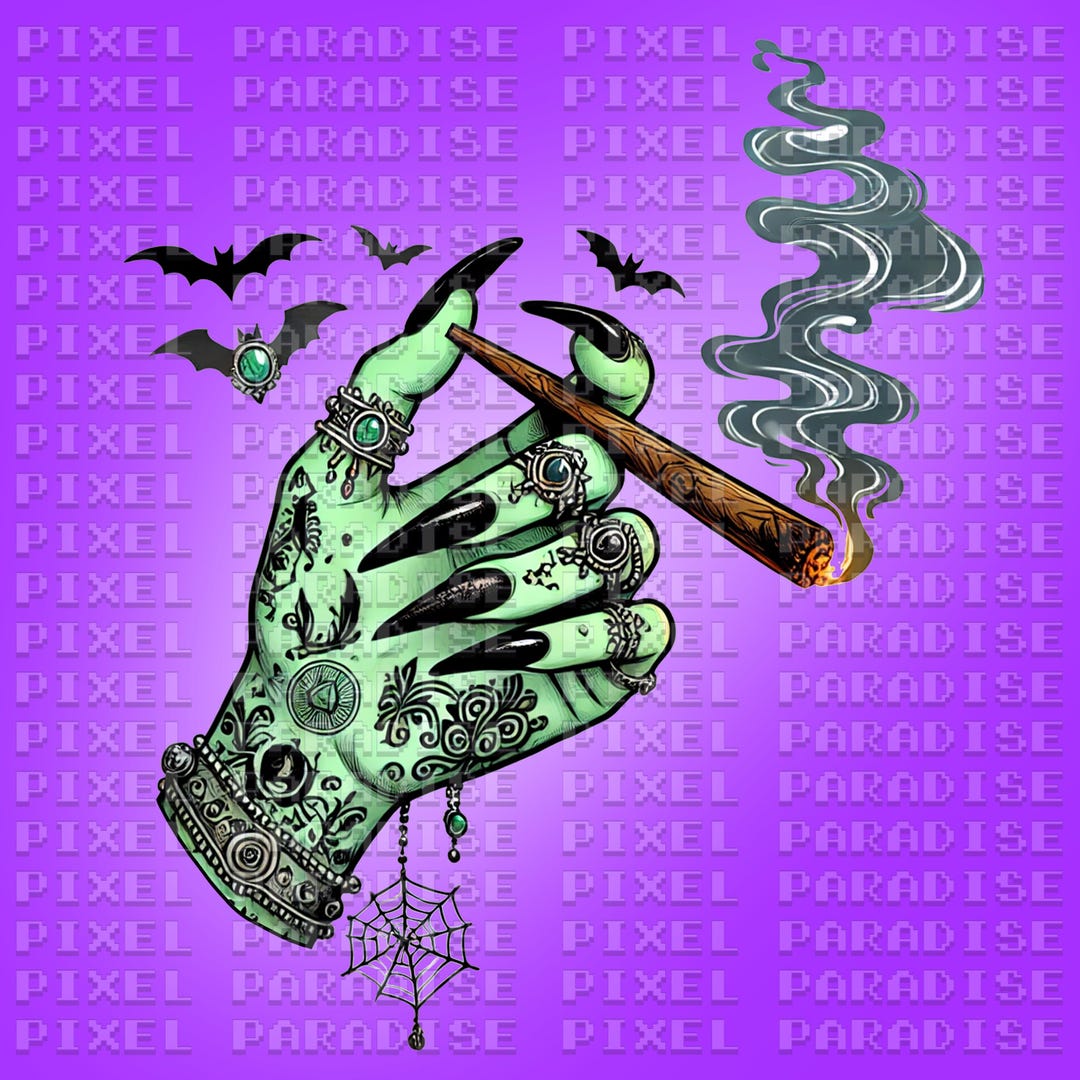 Witch Hand Png, Witch Smoking Blunt Png, Witch Weed Halloween Png ...