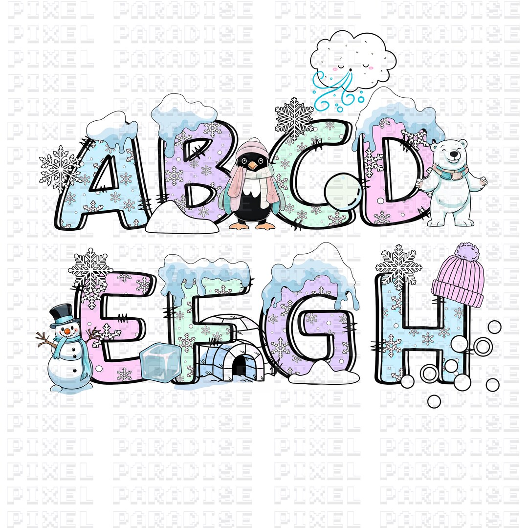Custom Name Letters, Digital Alphabet, Popular Best Selling, Christmas ...
