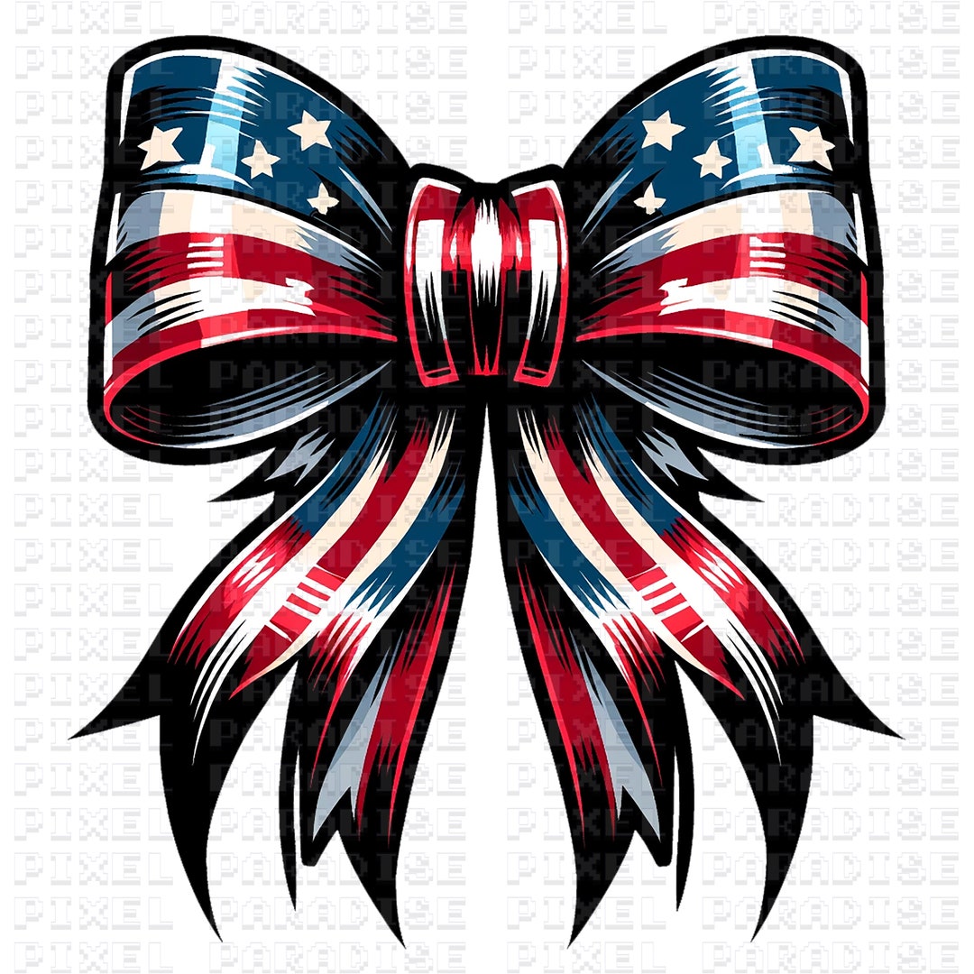 American Flag Bow Png, July 4th Png, Independence Day Clip Art, Clip ...
