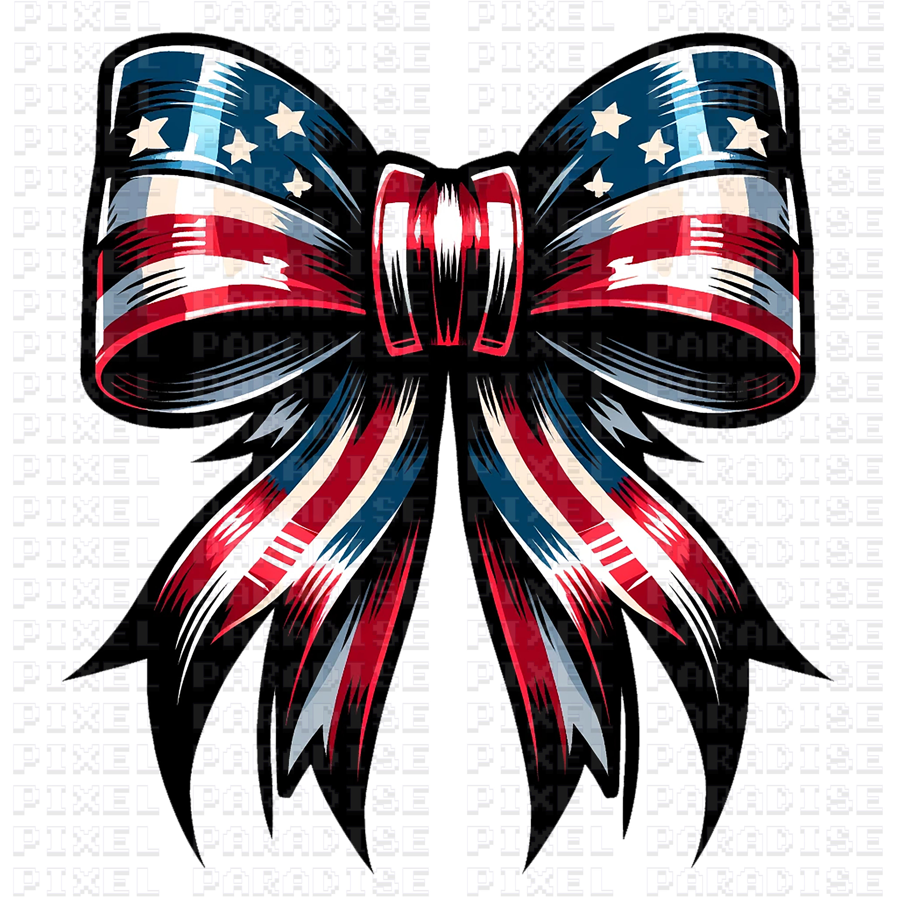 American Flag Bow Png, July 4th Png, Independence Day Clip Art, Clip ...