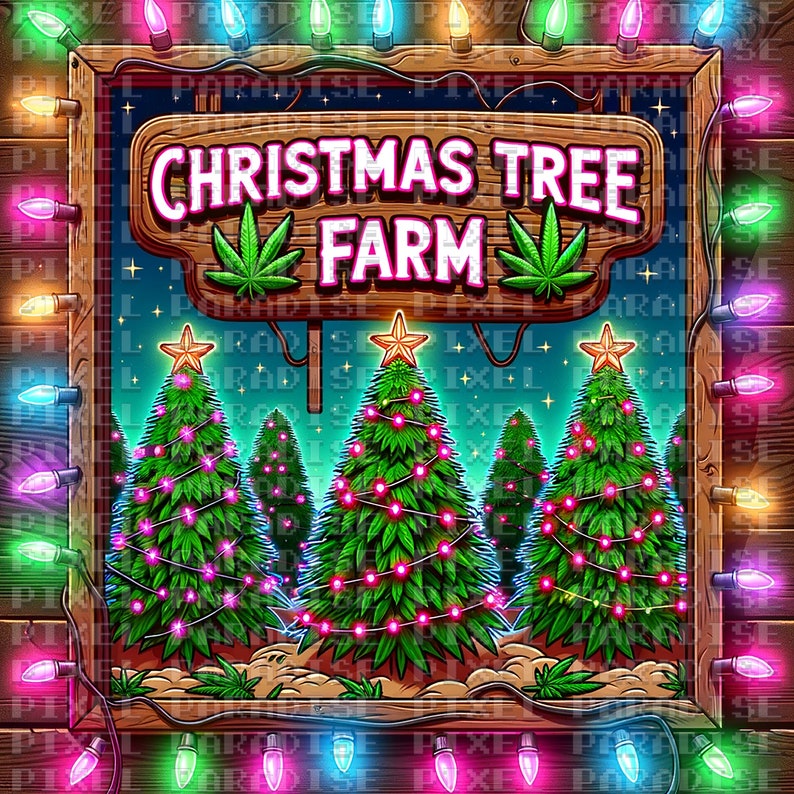 DTF Image, Christmas PNG, Christmas Weed Png, Marijuana Png, Marijuana ...