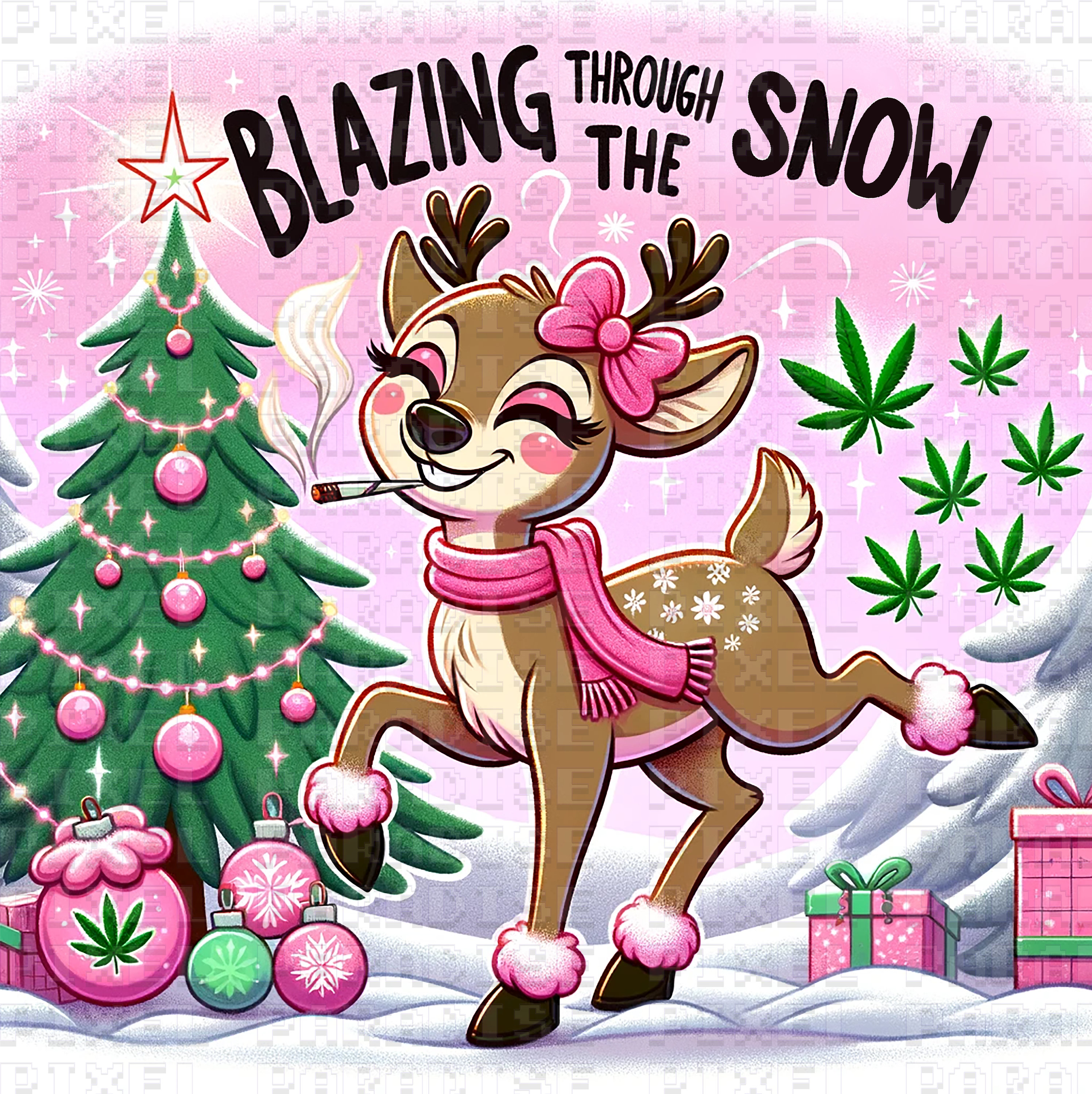 Christmas PNG, Reindeer PNG, Marijuana PNG, Weed Png, Snow Png, 420 Png ...
