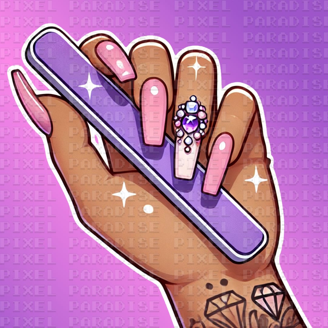 Nail Tech Logo, Nail Tech Png, Nail Salon Png, Nail File Png, Long ...