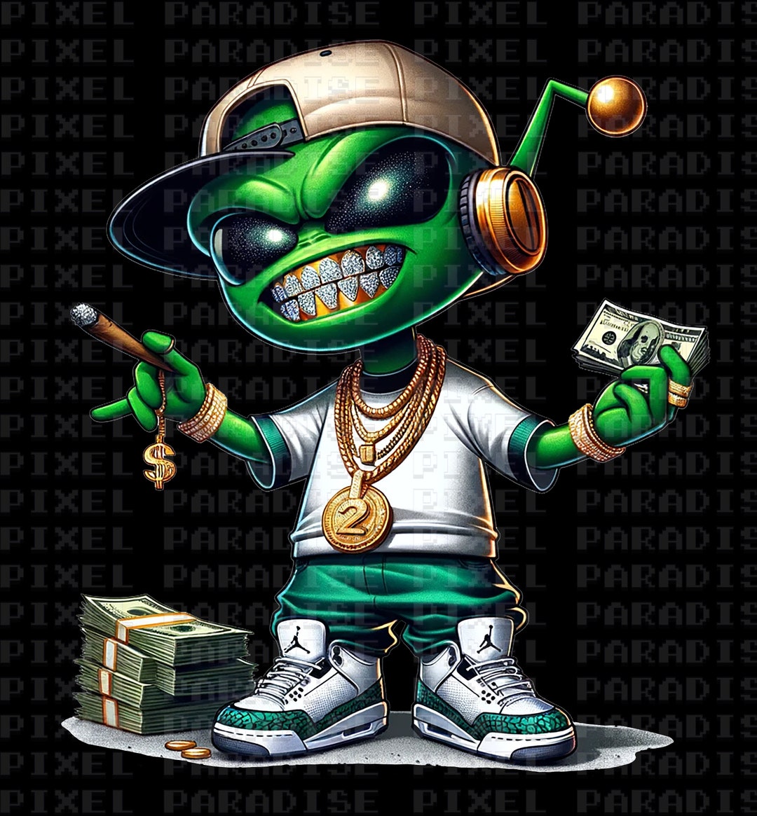Alien Png, Martian Png, Marijuana Png, Cigar PNG, Stoner Alien Png ...