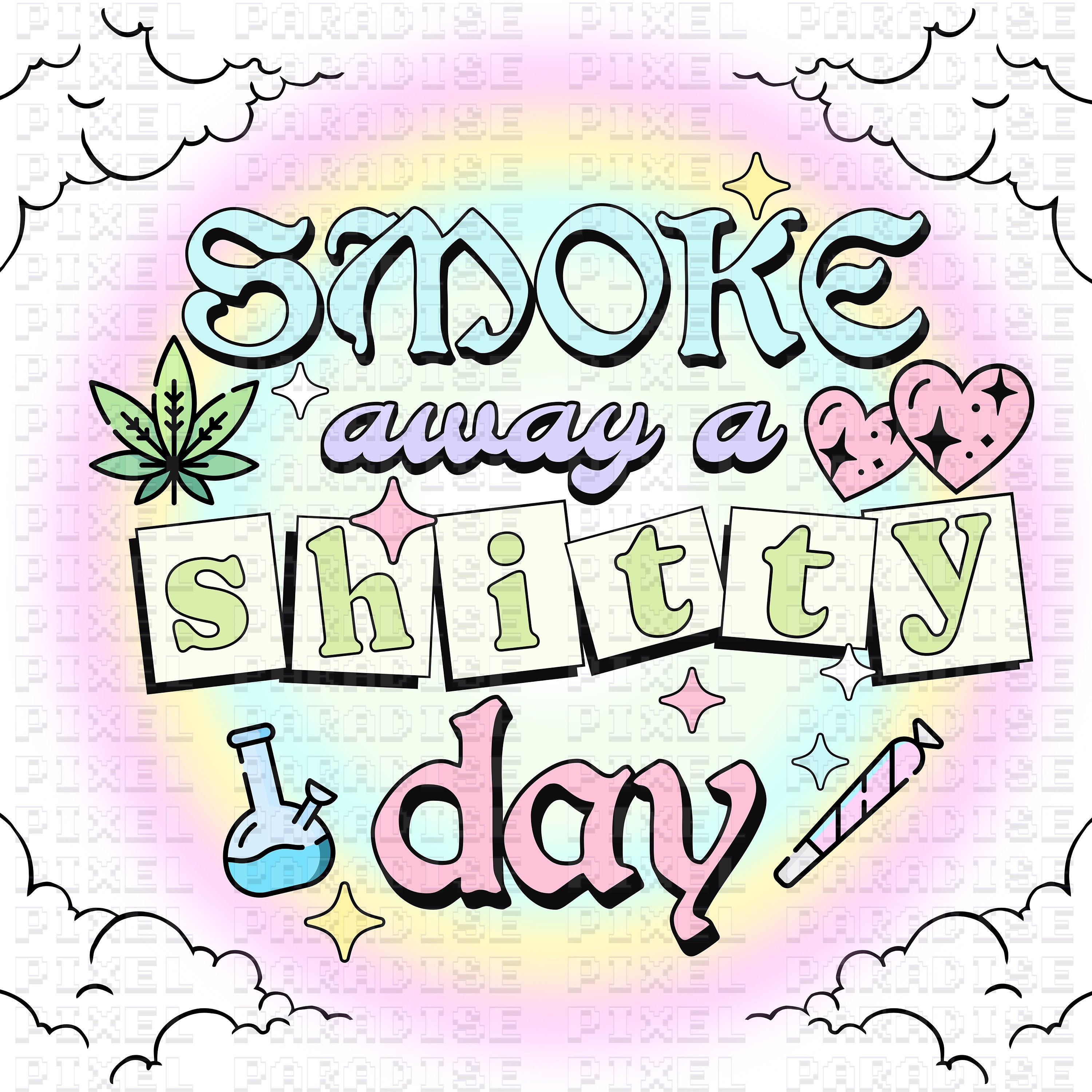 Colorful Sublimation, Stoner PNG, Weed PNG, Weed Sublimation, 420, Weed ...