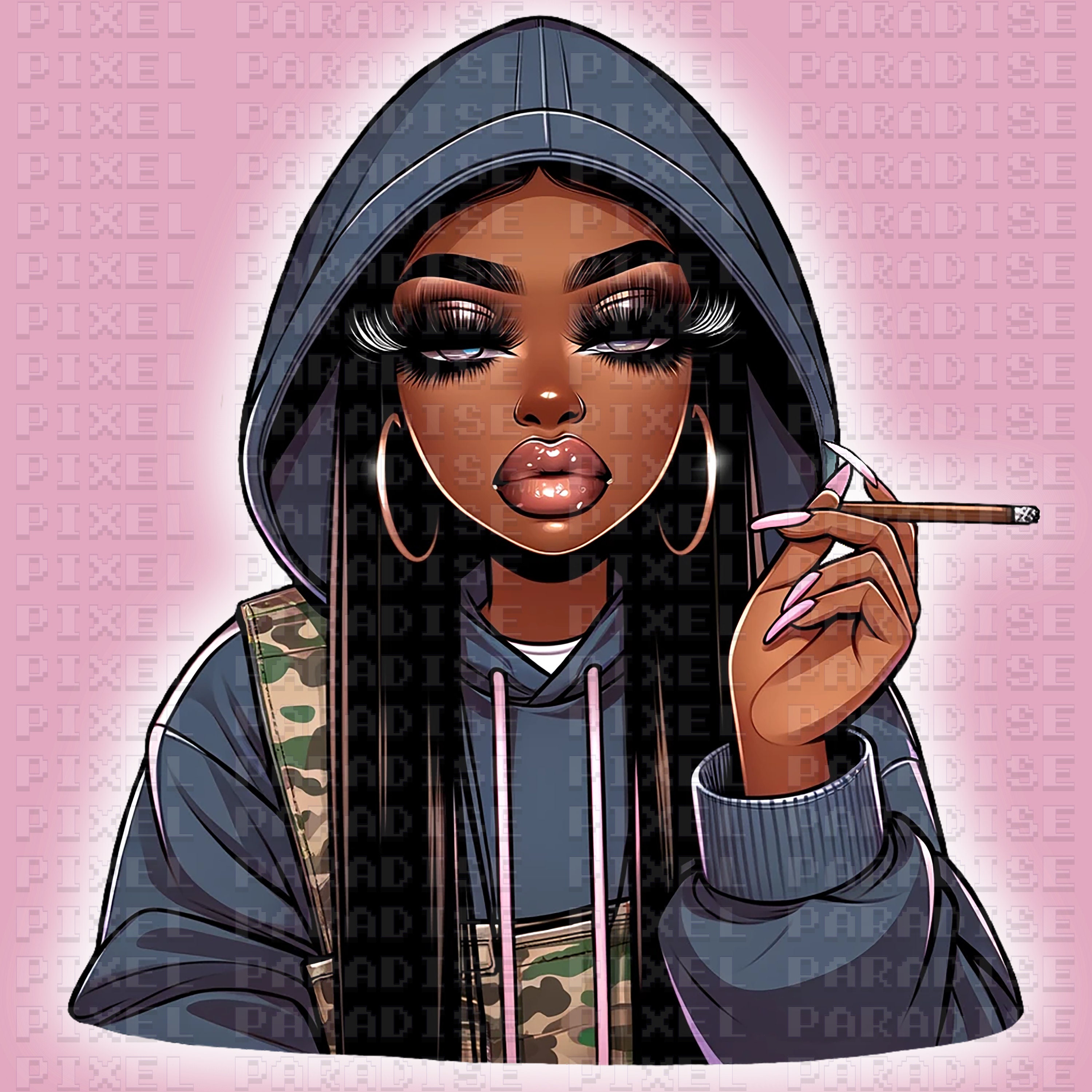 Urban Png, Blunt Png, Weed Png, Stoner Png, Beautiful Black Woman Png ...