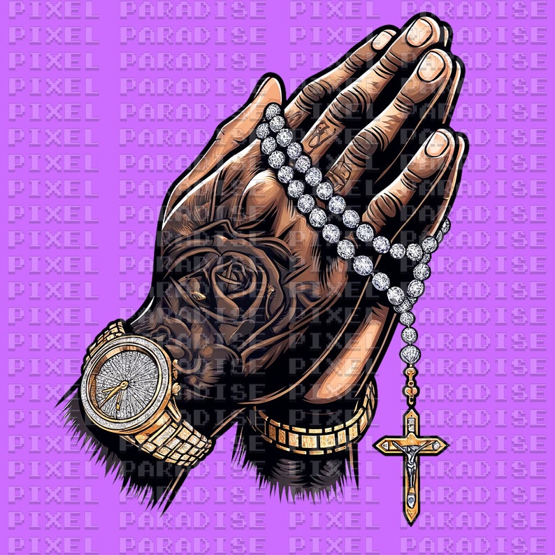 Praying PNG, Streetwear Png, Gangsta Png, Praying Hands Png, Black Man ...