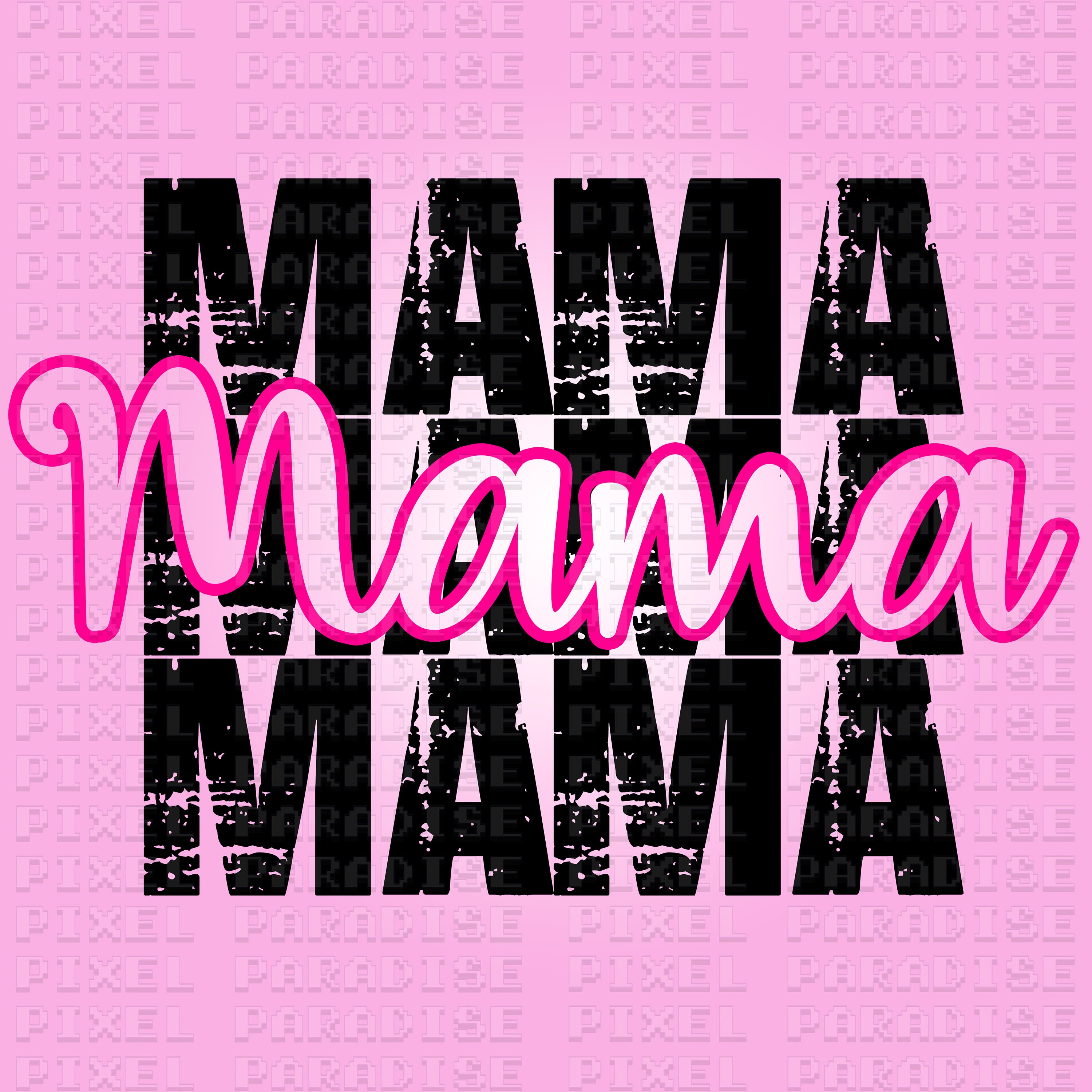 Mama Cutout PNG, Transparent Mama Png, Stacked Font Png, Mama Shirt Png ...