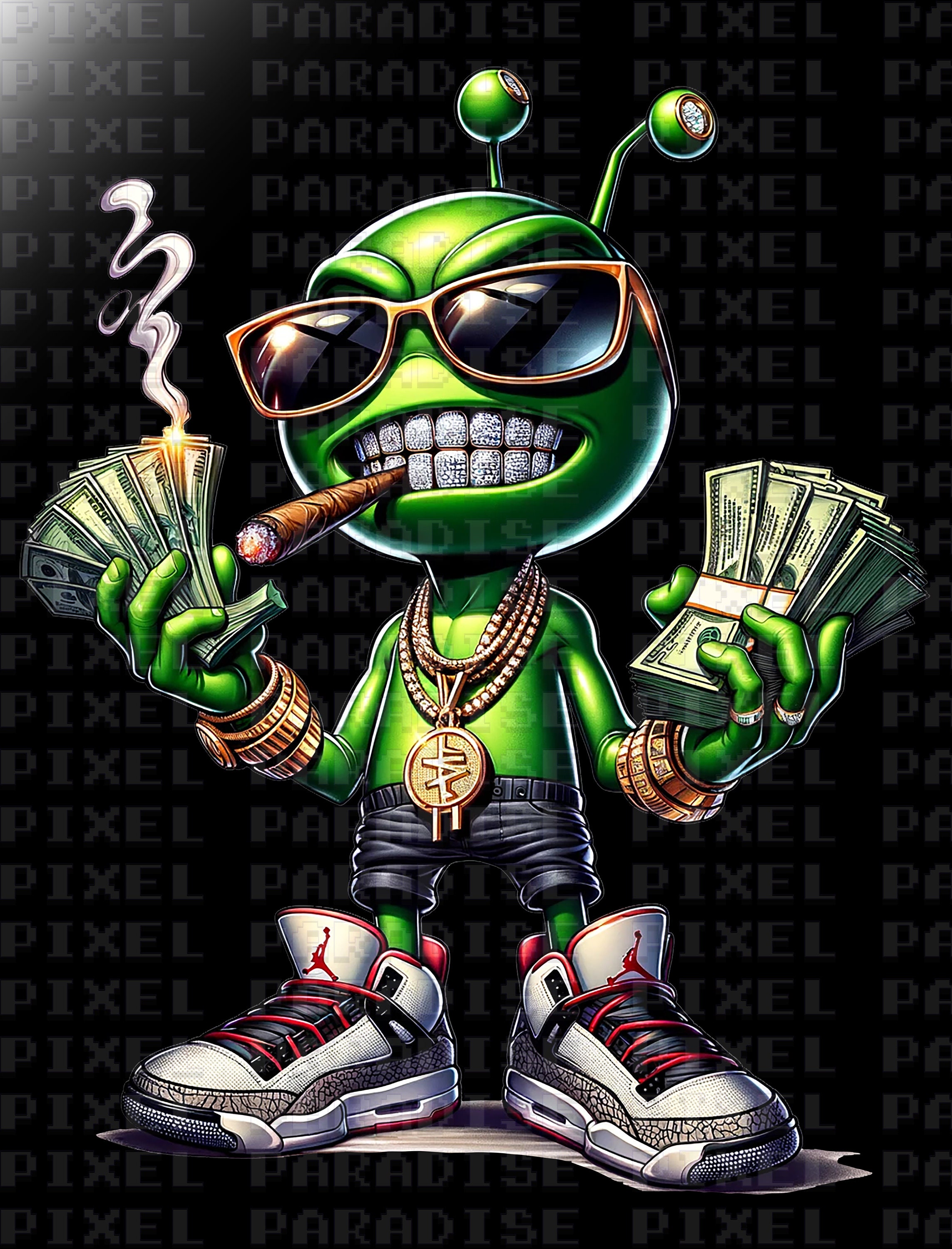 Martian PNG, Alien PNG, Marijuana PNG, Weed Png, Stoner Alien Png ...