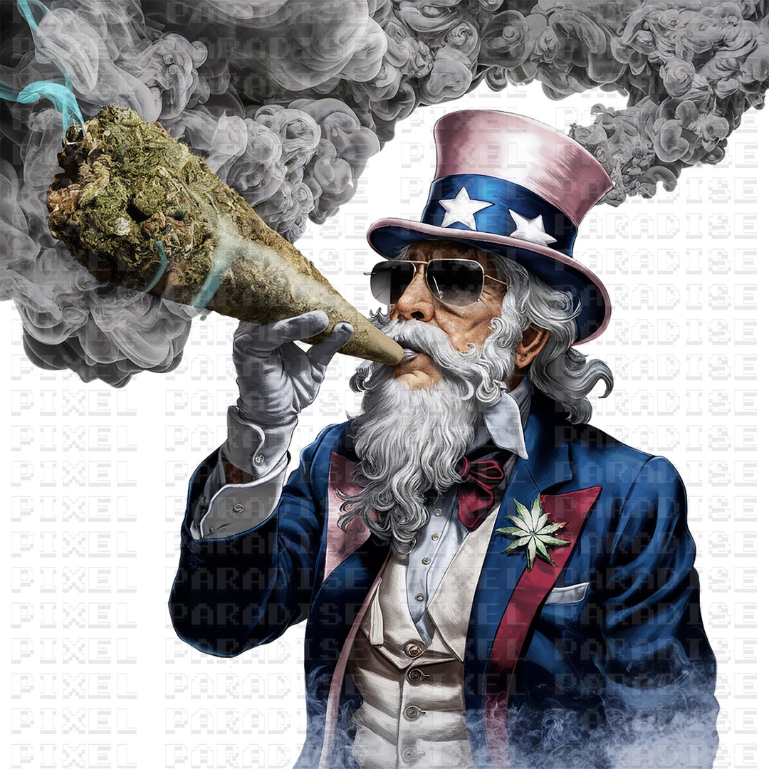 Uncle Sam Png, Uncle Sam Clipart, Stoner 4th of July Png, July 4th Png ...