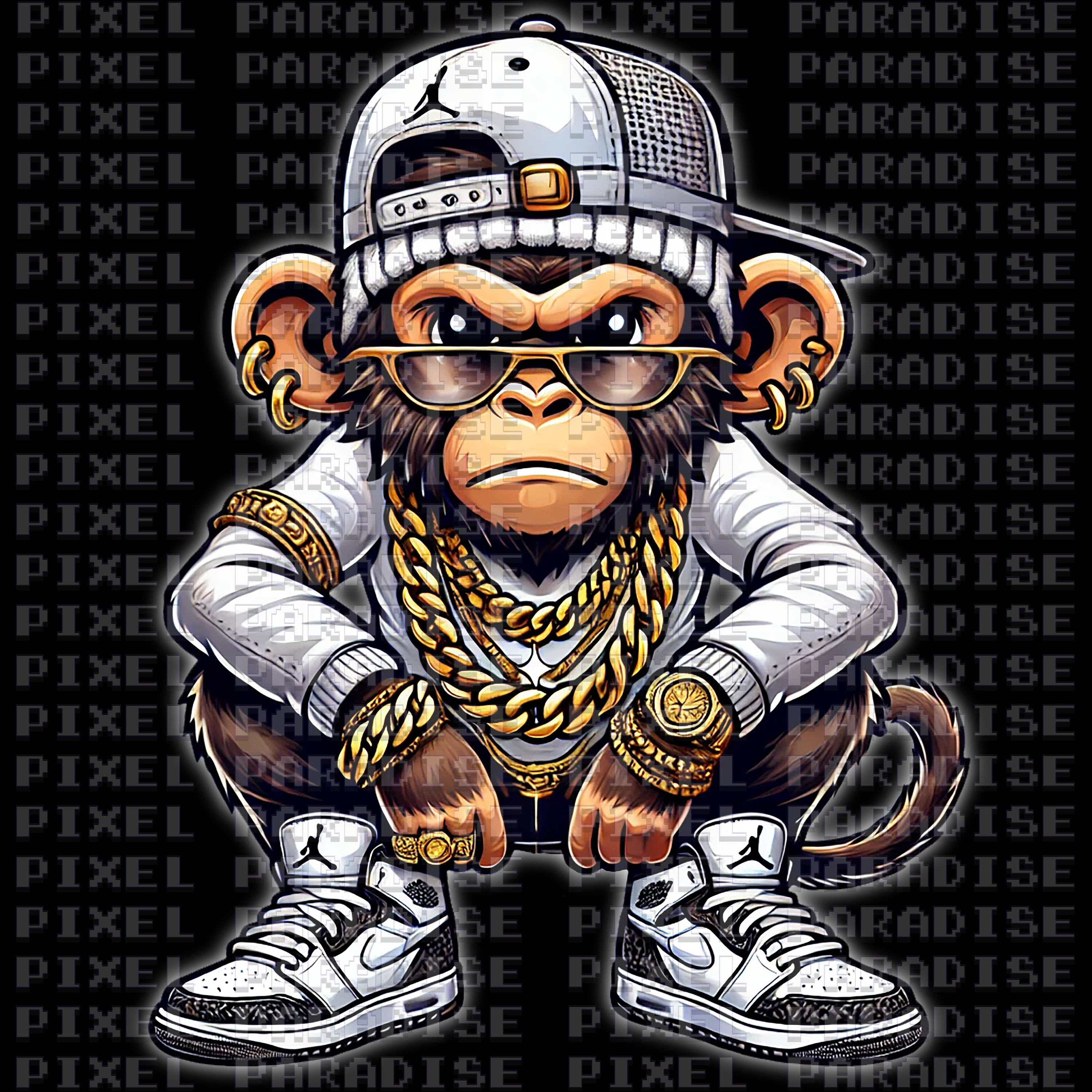 Gangster Monkey Cartoon