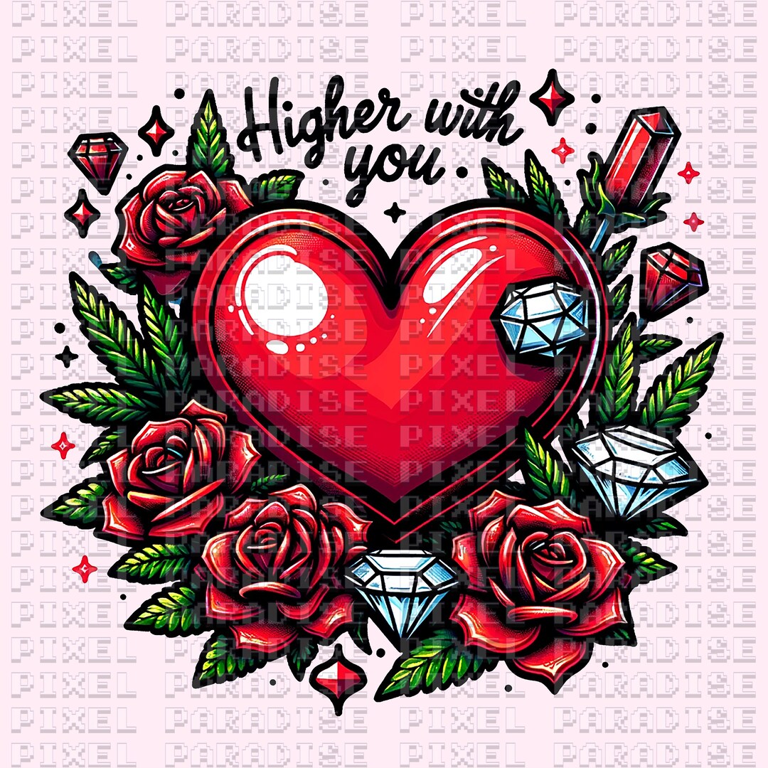 Valentines Day PNG, Marijuana PNG, Heart PNG, Valentinesday, Diamond ...