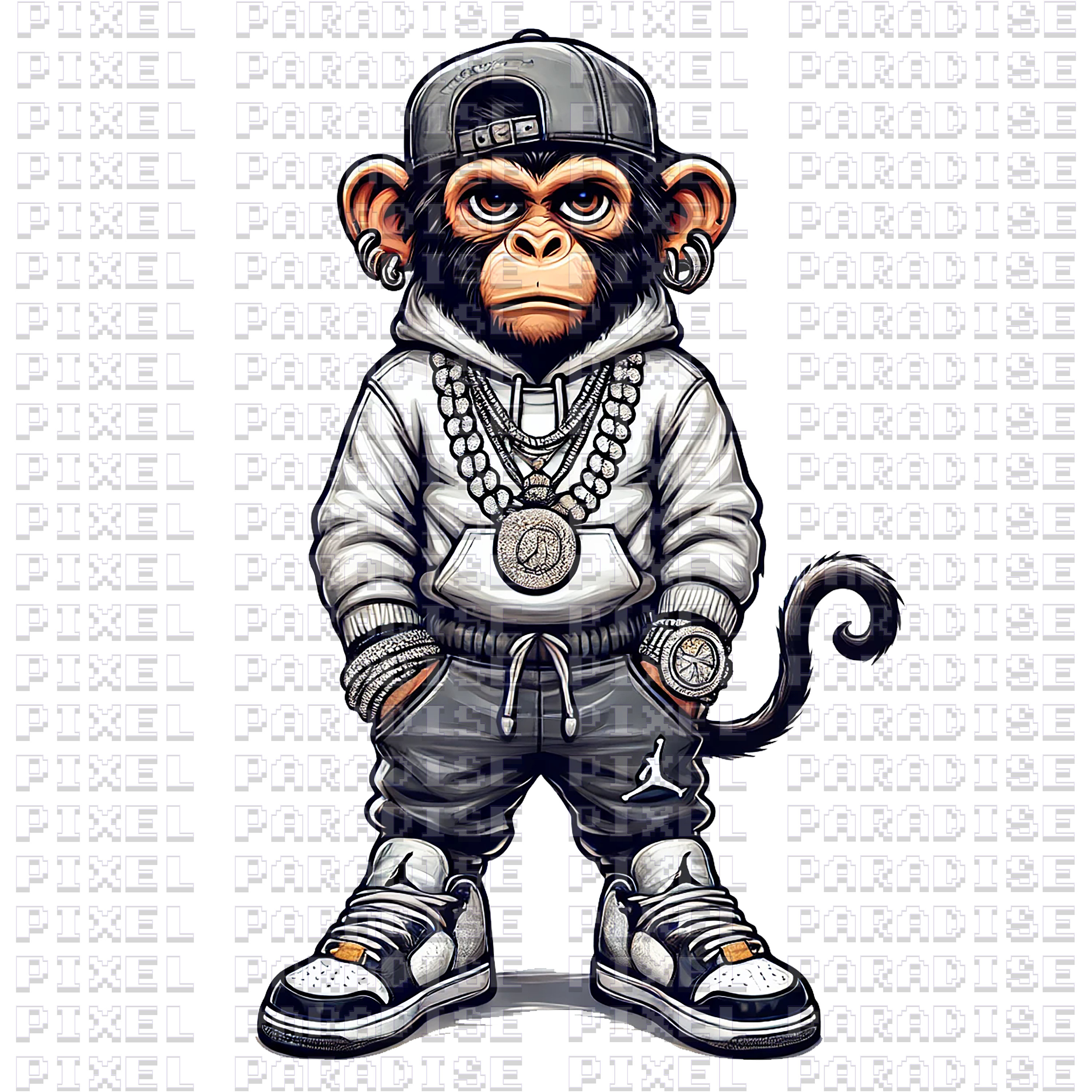 Monkey Png, Thug Png, Gangsta Png, Gangsta Monkey Png, Thug Monkey Png, Streetwear Png, Gangster ...