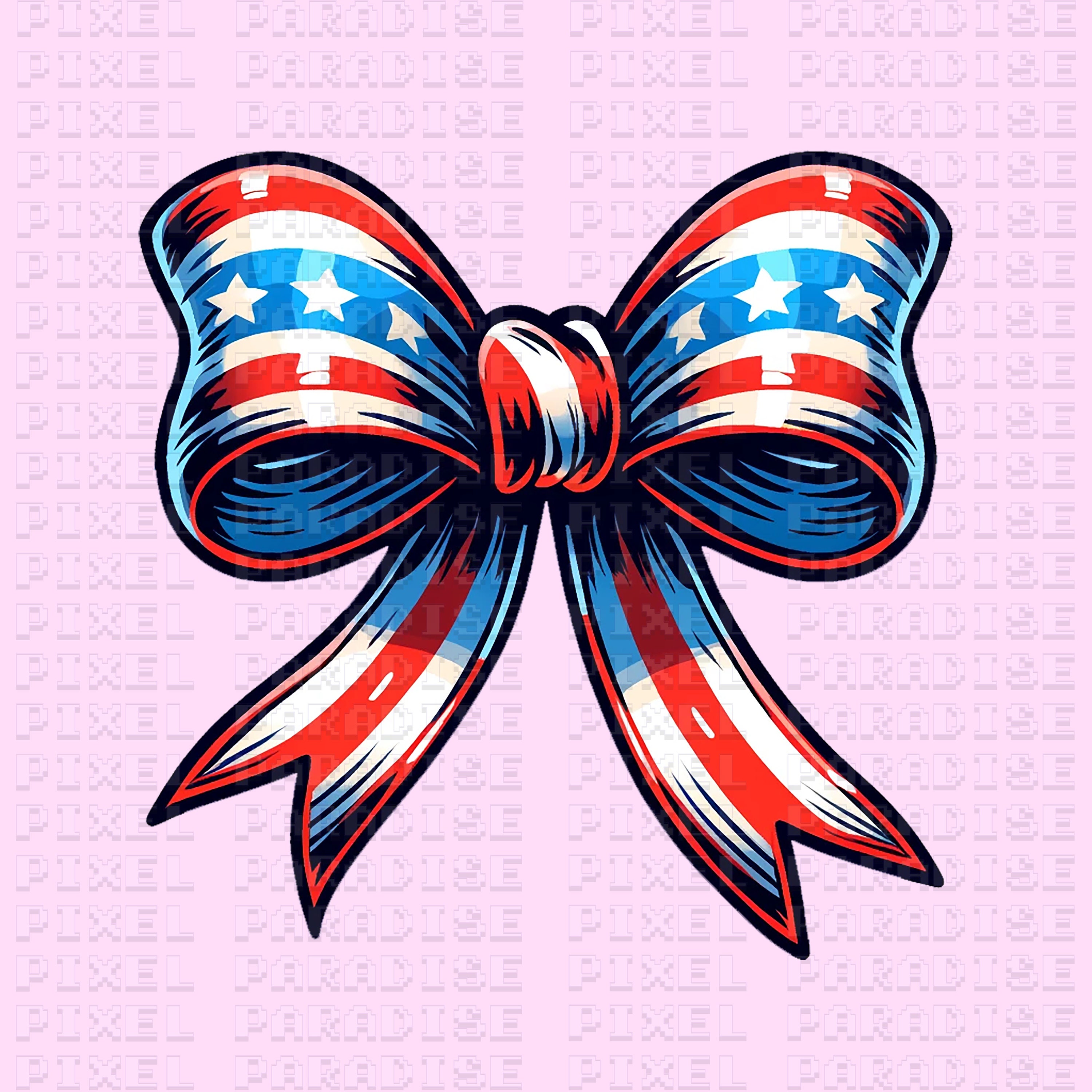 Patriotic Bow Png, 4TH of July Png, 4th of July Clip Art, Patriotic ...