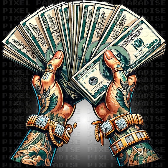 Cash Money Tattoo Cash Money Tattoo Drawings Etsy