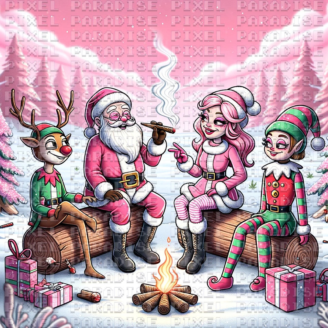 Designer Christmas PNG, Christmas PNG, Winter PNG, Santa Png, Reindeer ...