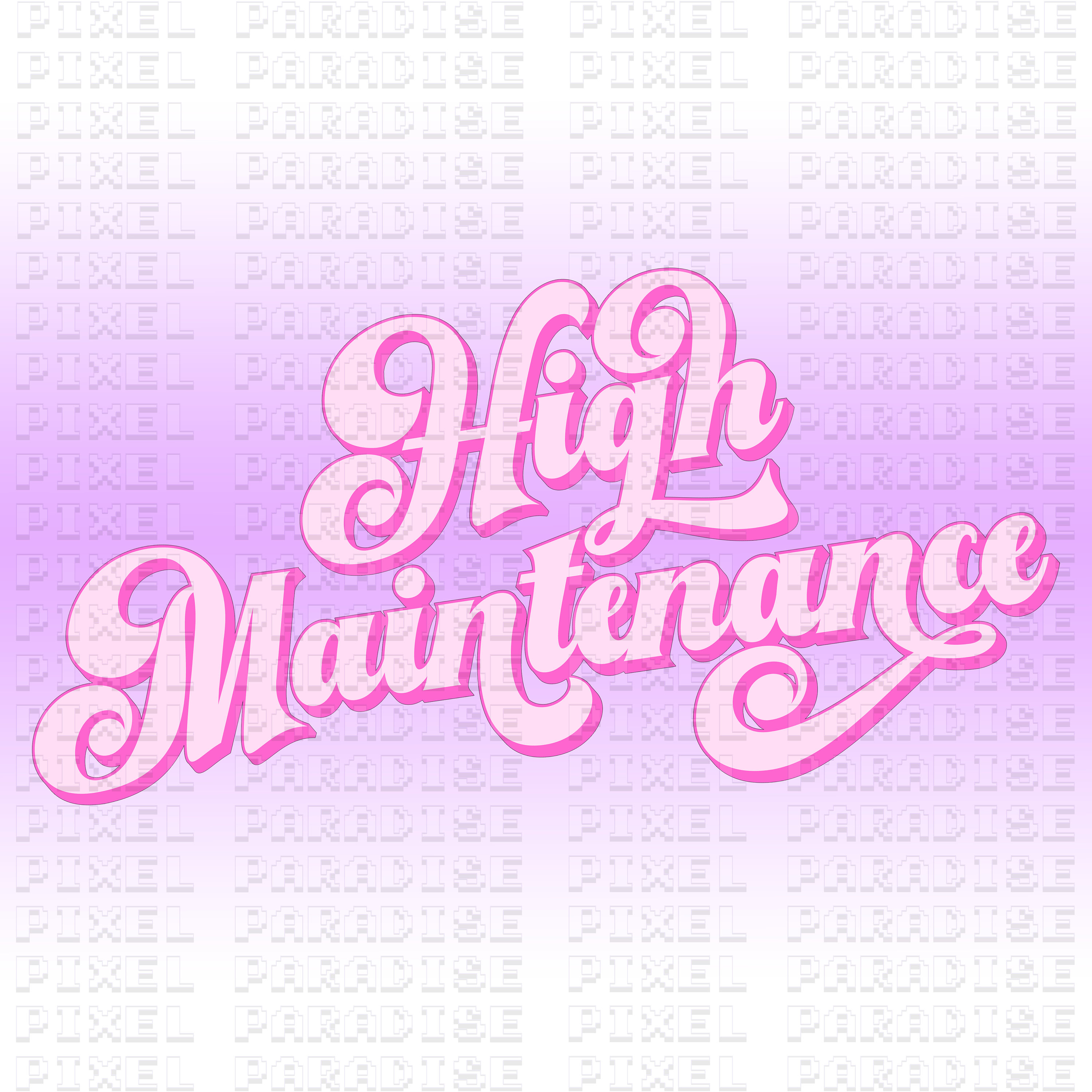 High Maintenance PNG, Marijuana PNG, Stoner Png, Girly Stoner Png, Cute ...
