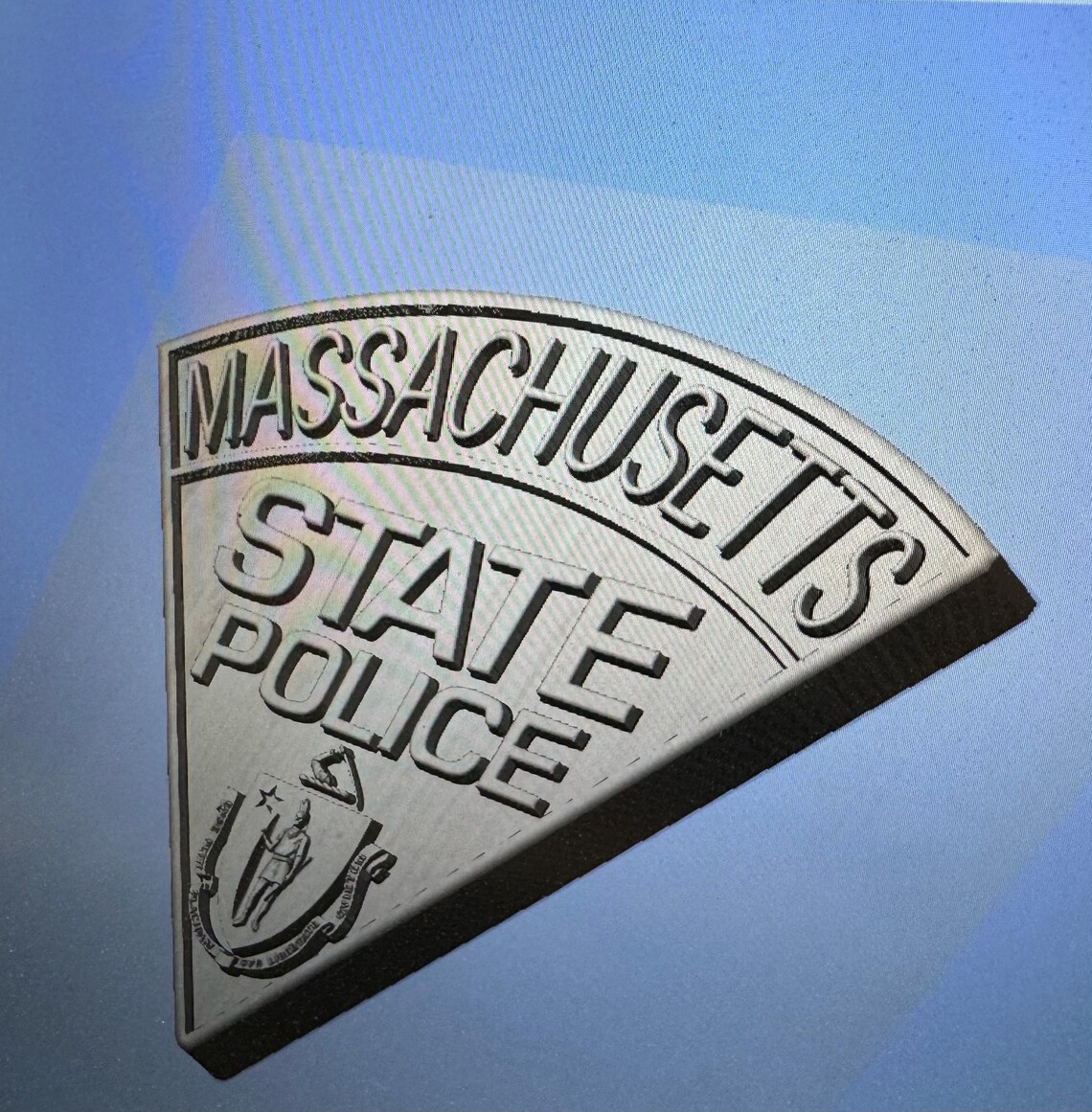 Massachusetts State Police Badge With KA-BAR Holder - Etsy