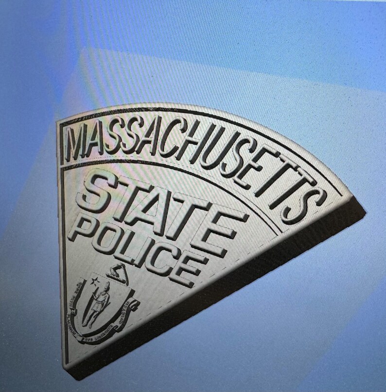 Massachusetts State Police Badge With KA-BAR Holder - Etsy