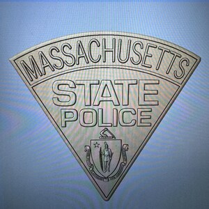 Massachusetts State Police Badge With KA-BAR Holder - Etsy