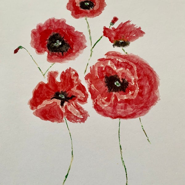 Acrylic Poppies - Etsy