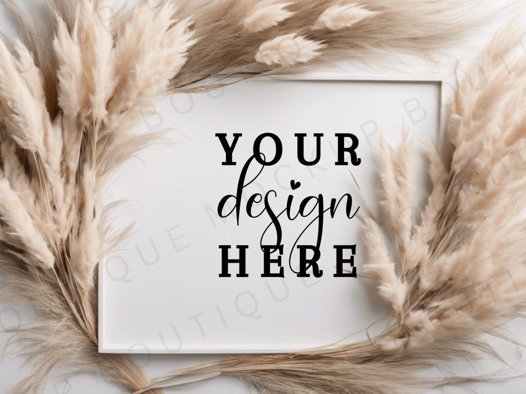 Boho Product Photography Background, Boho Floral Stock Photo ...