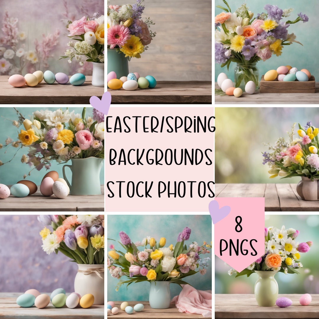 Spring Product Photography Backgrounds, Spring Stock Photos, Easter ...
