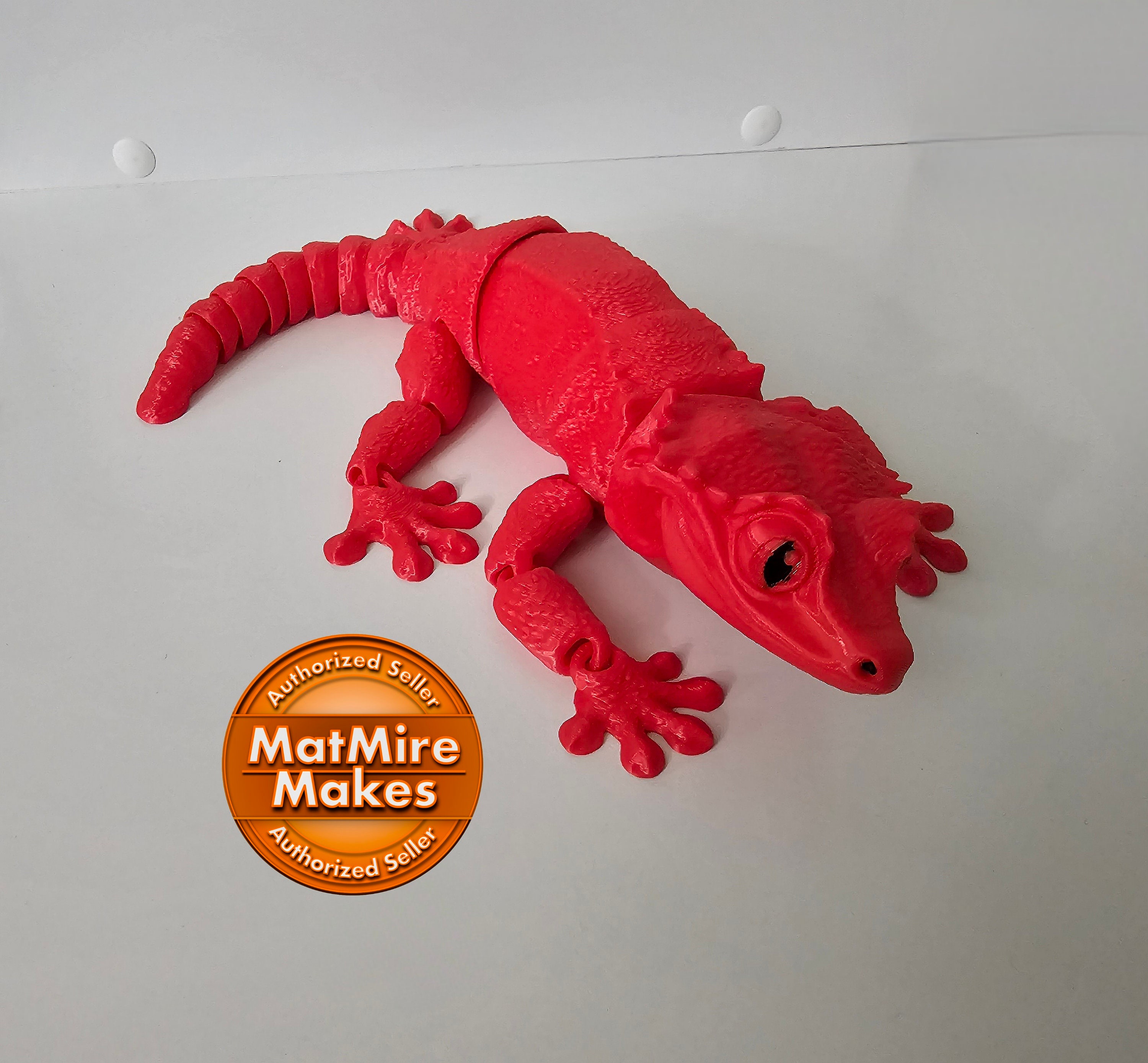 3D Printed Articulating Crested Gecko Designed by Matmire Makes Many ...