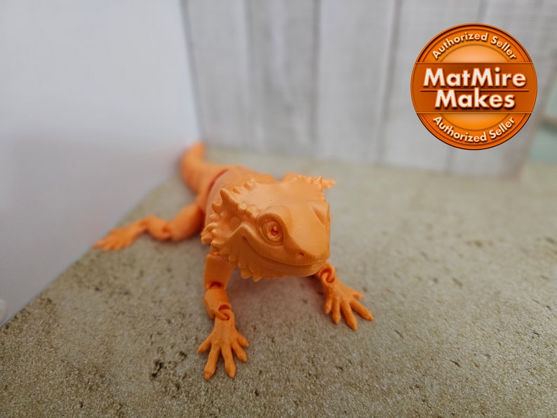 3D Printed Articulating Bearded Dragon Designed by Matmire Makes Many ...